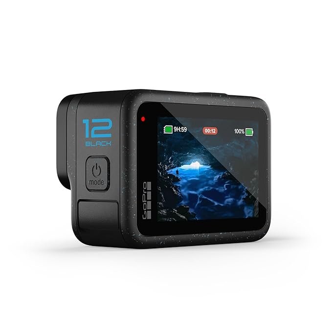 GoPro HERO12 Waterproof Action Camera with Front & Rear LCD Screens, 5 ...